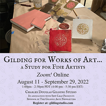 Charles Douglas Gilding Studio Gilding Classes